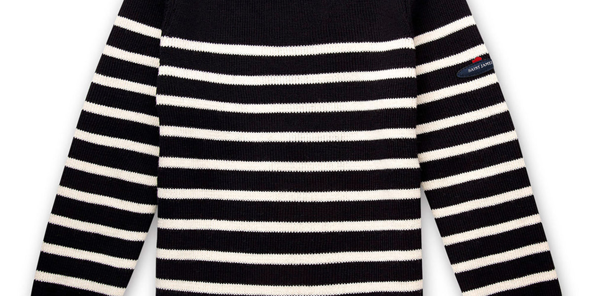 Jersey marinero de rayas Moussaillon para niños en mezcla de lana ...